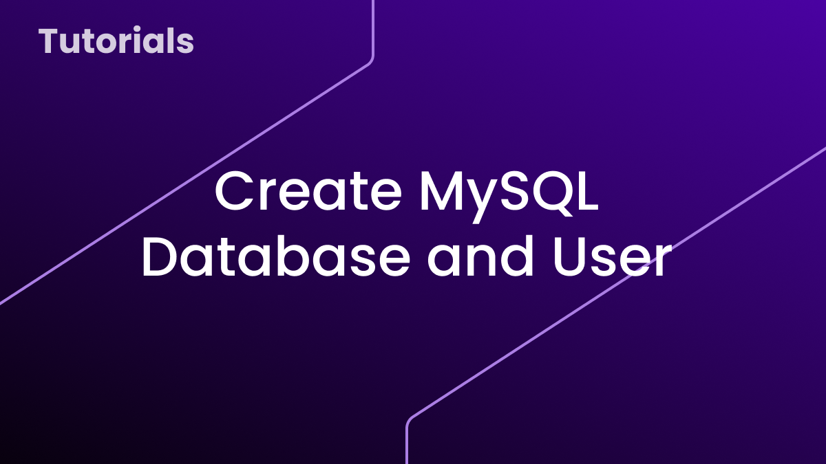 How to create a MySQL database and assign a user on Linux